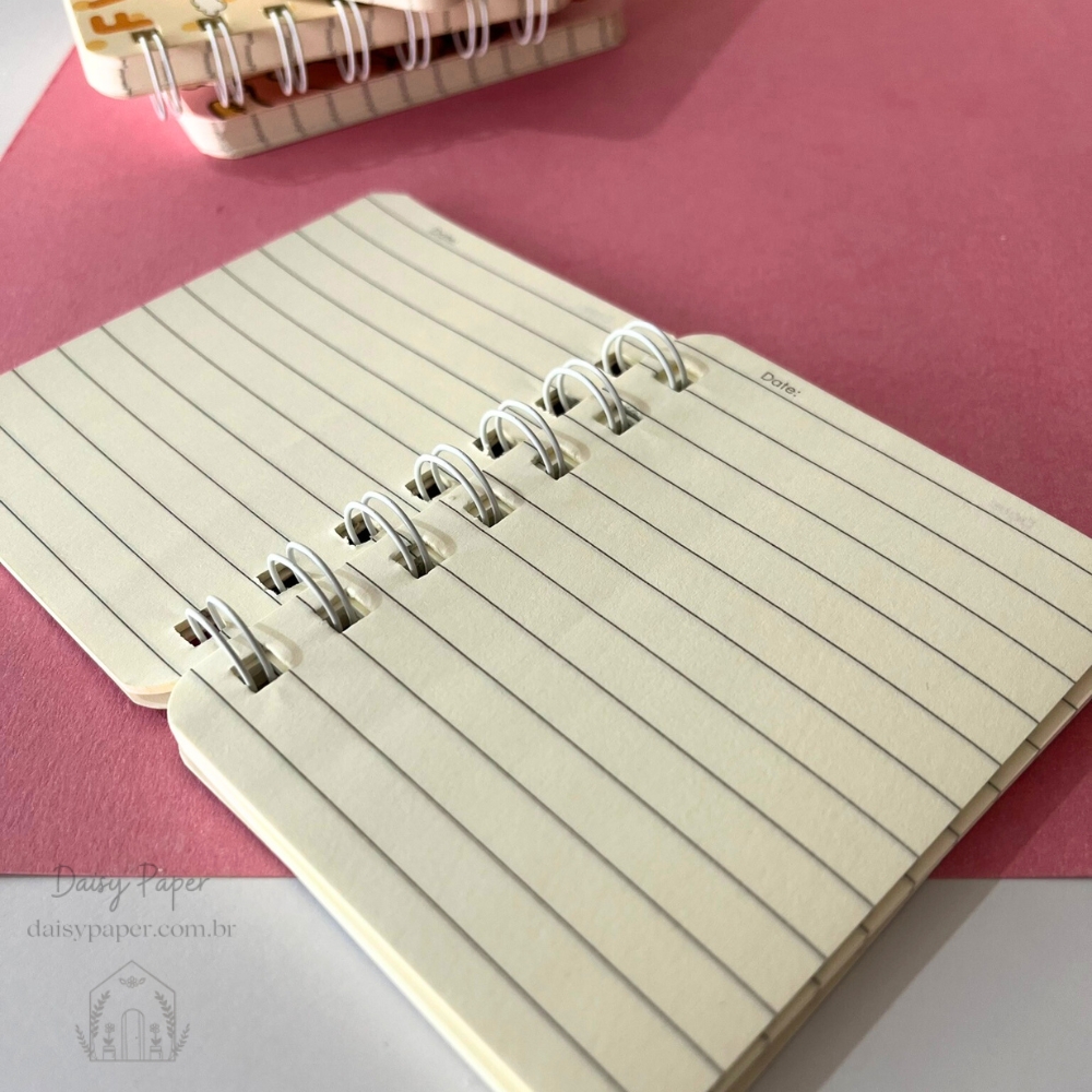 Mini Caderno Espiral Happy Daily - Daisy Paper