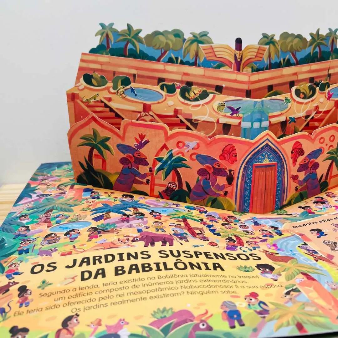 LIVRO PROCURE E ACHE 3D PELO MUNDO - Toyoca Brinquedos