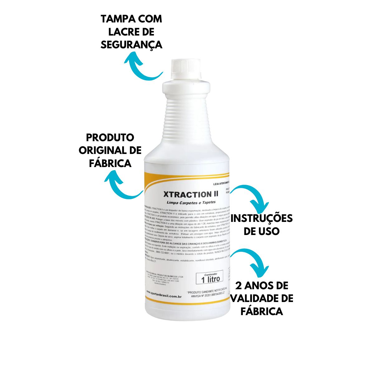 Xtraction II - Limpador de Carpete e Estofados - 1 Litro - Spartan ...