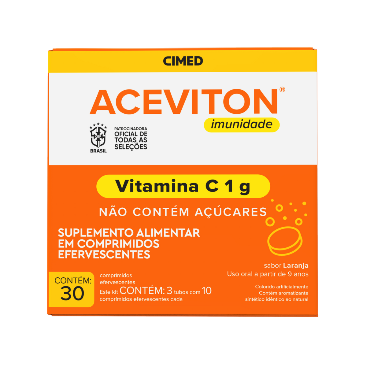 Vitamina C Efervescente 1g Com 30 Comprimidos - Farmaxon - Gessi Farma ...