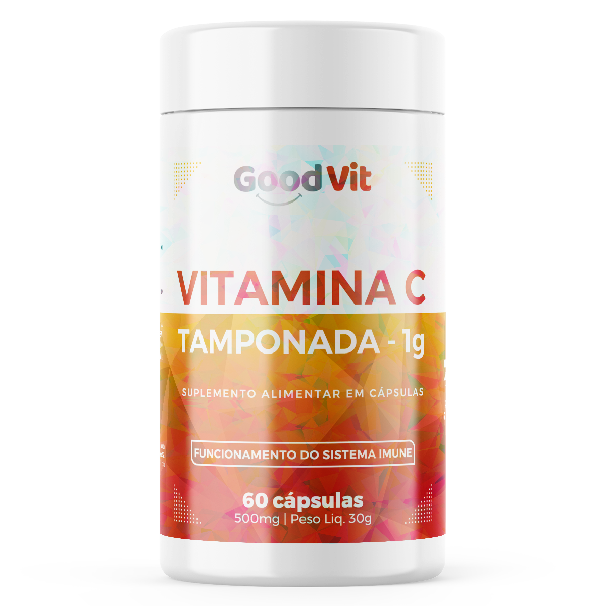 Vitamina C l Tamponada -1g 60 Cápsulas - Good Vit