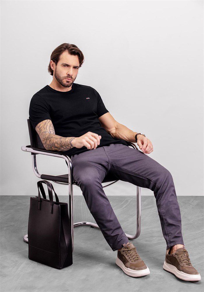 Calça Sarja Masculina Skinny Chino com Cadarço 1.68373 - kBk. store