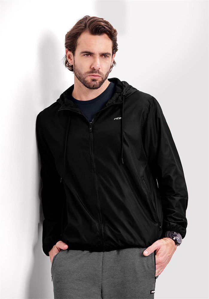 Jaqueta Corta Vento Masculina com Capuz 1.68240 - kBk. store