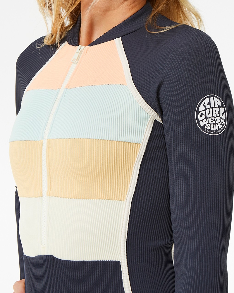 Maiô De Lycra Rip Curl Block Party Splice Surf Feminino - Loja ...