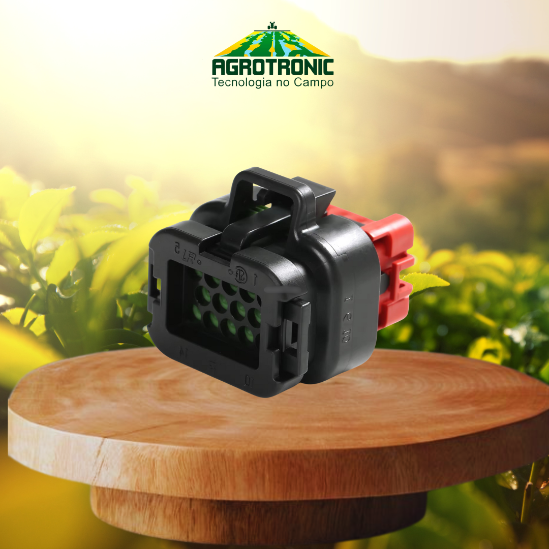 CONECTOR AMP 14 VIAS - Agrotronic - Tecnologia no Campo