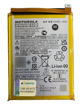 Bateria MS-50 (Moto G50 5G) Premium - PLAQUÊ OFICIAL ATACADO