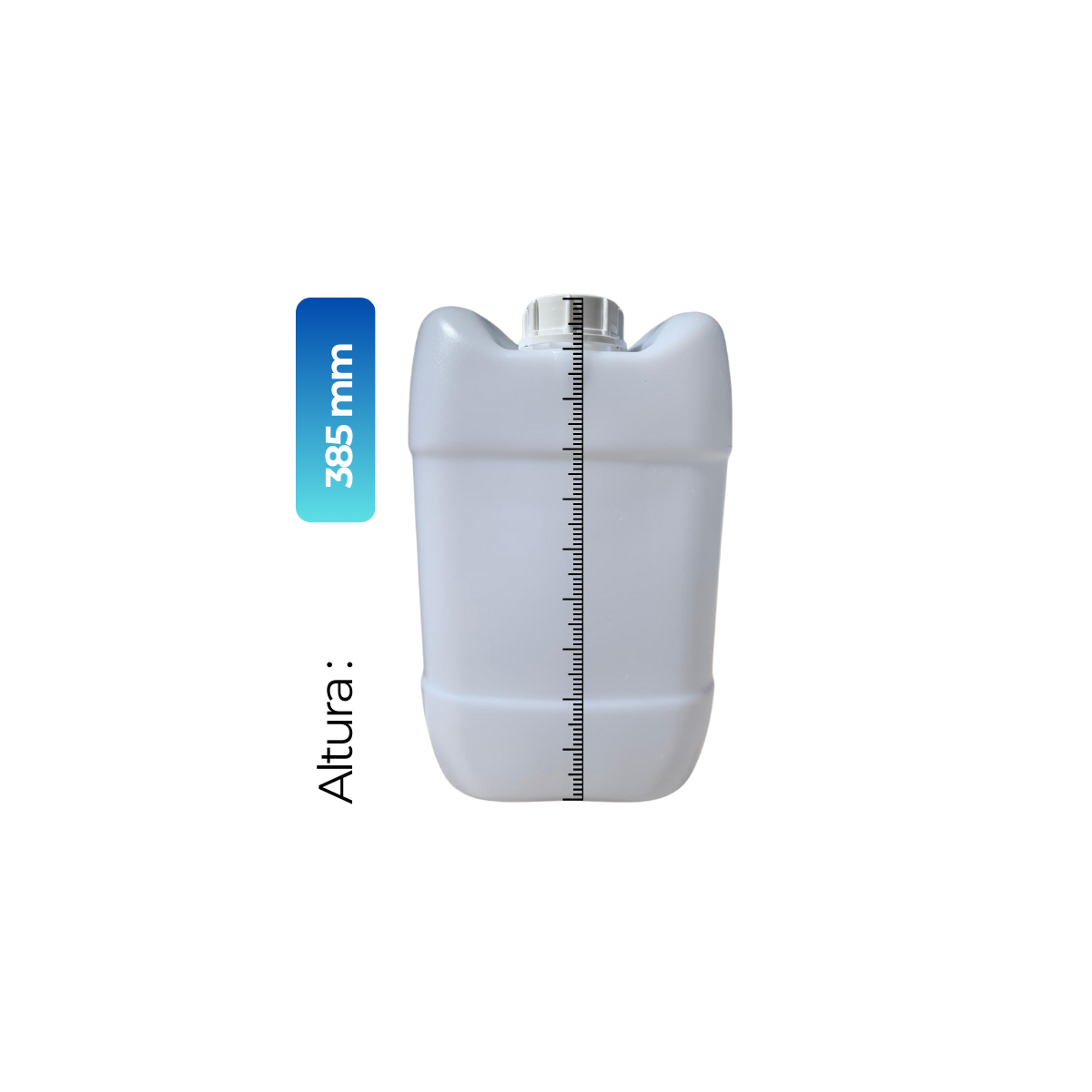 Bombona Natural Translucida de 20L com Tampa Lacre Rosca Nastripack - Nastripack Embalagens