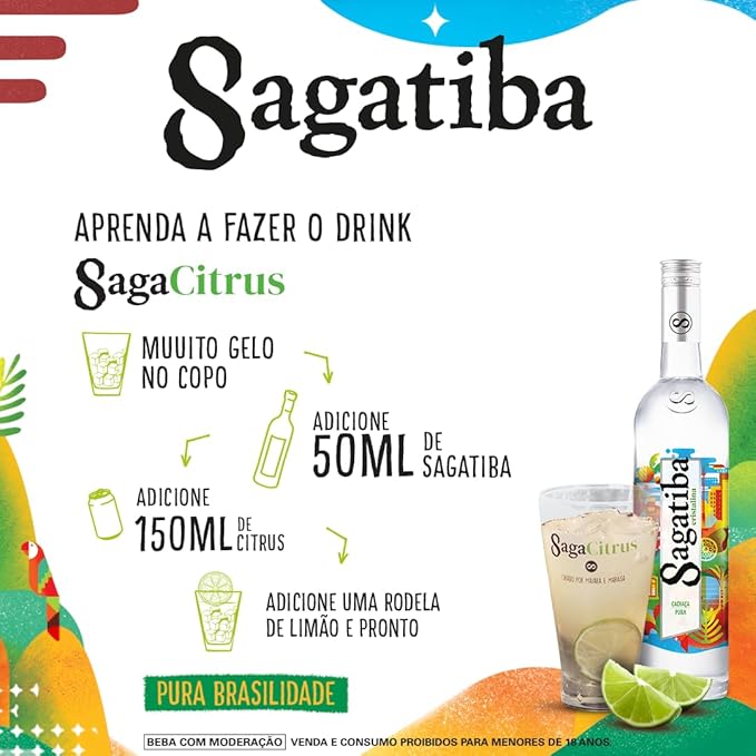 Kit 2 Cachaças Sagatiba Cristalina 700ml - casa sp. empório - Tudo o ...