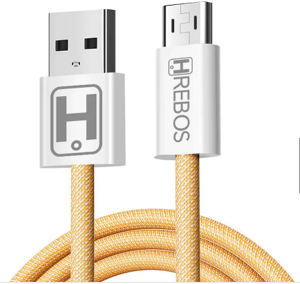 Cabo V8 Hrebos Hs285 Colorido - Distribuidora Nanuque