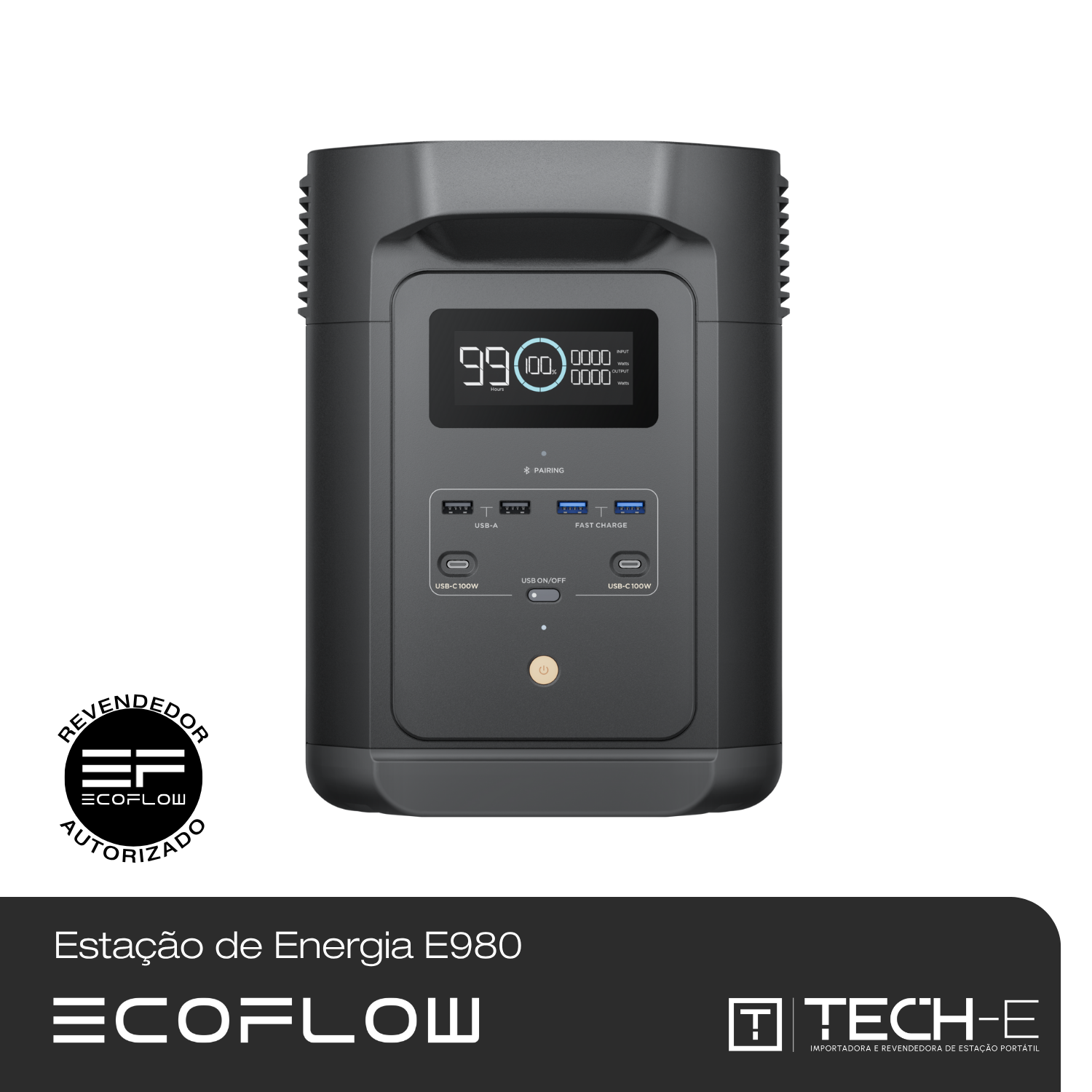 Estação de Energia Portátil - EcoFlow E980 I 980Wh - 500W (127 BR ...