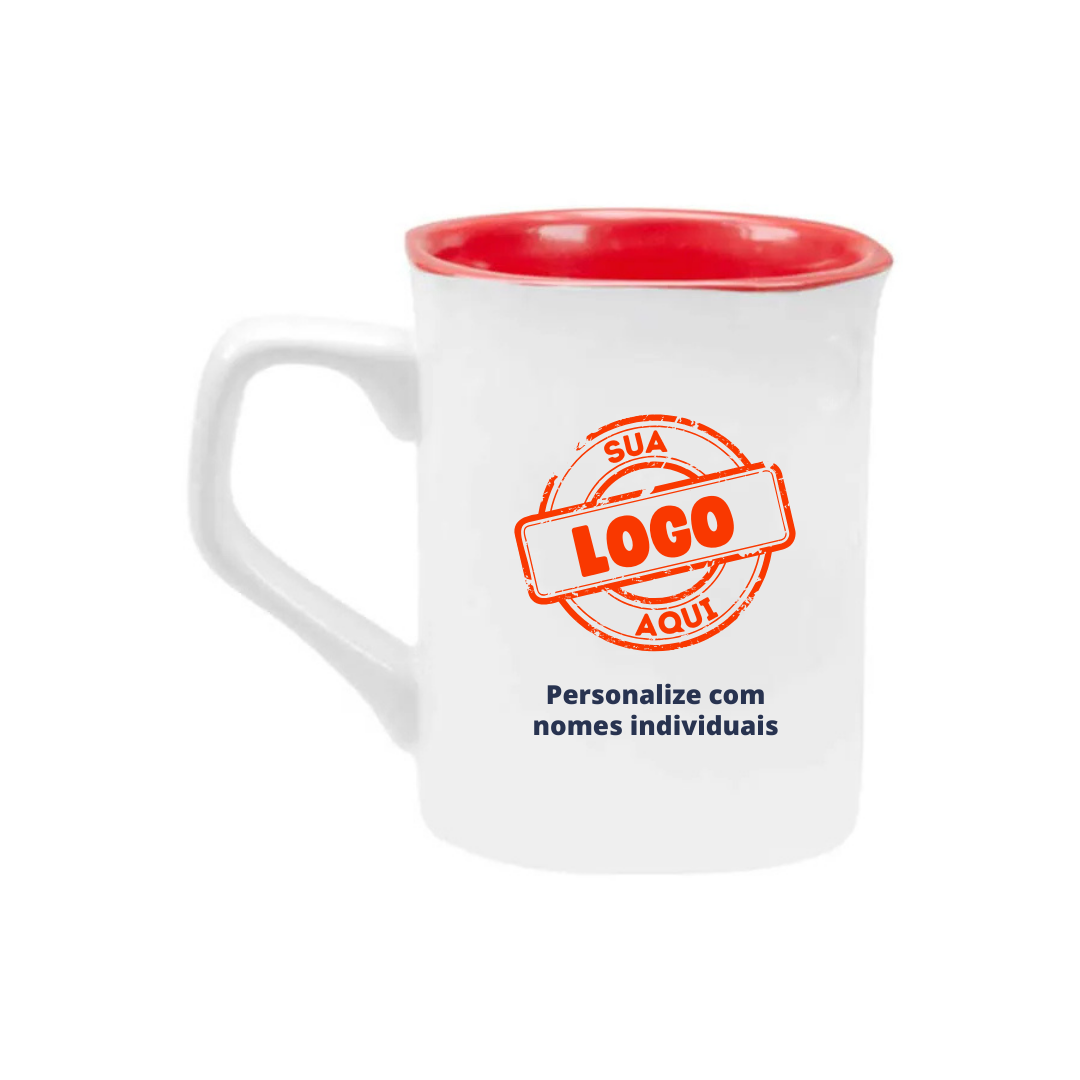 Caneca em Porcelana Branca Modelo Nescafé de 295ml Personalizada - S ...
