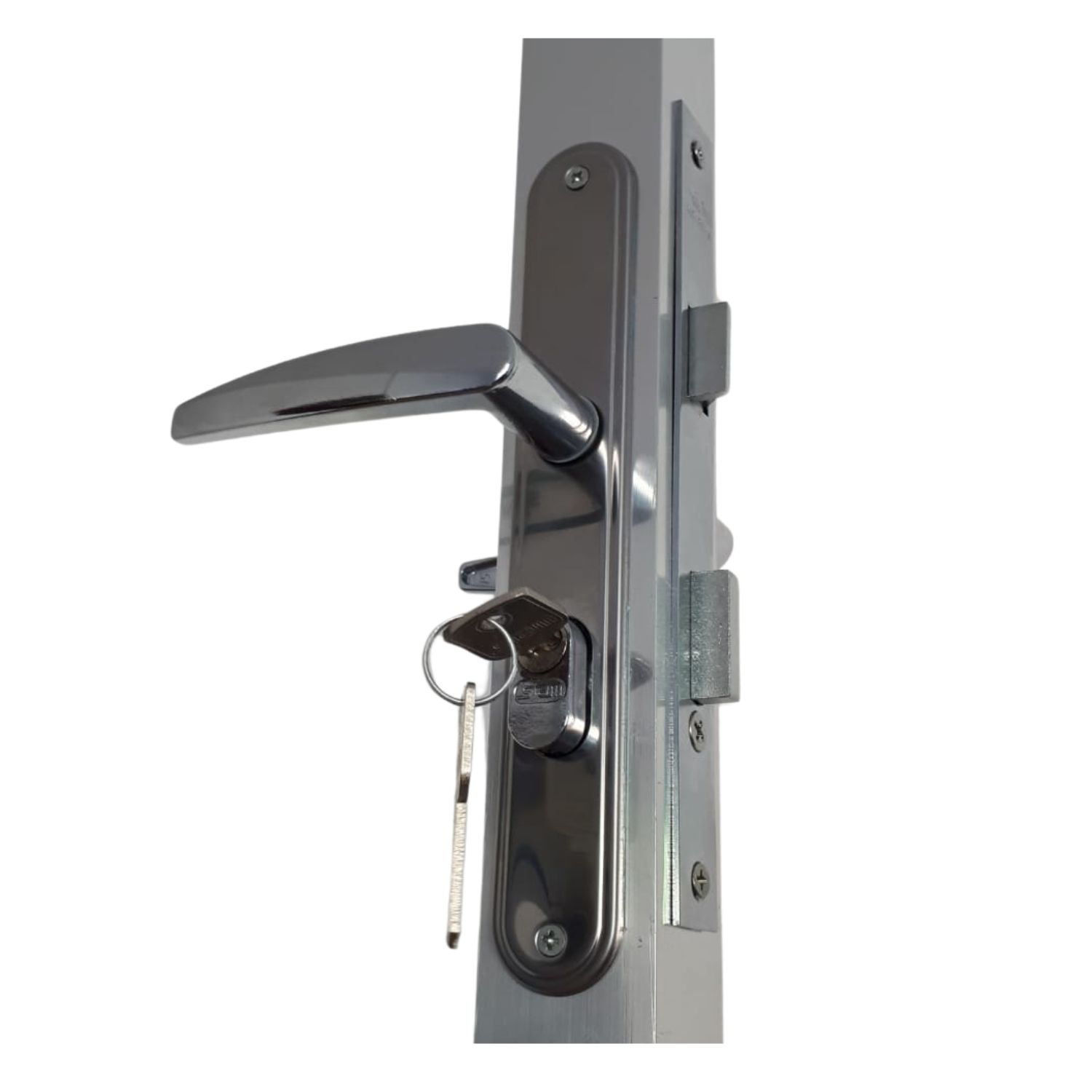 Fechadura porta portão ferro alumínio Stam 601 Inox Cromada - sabra ...