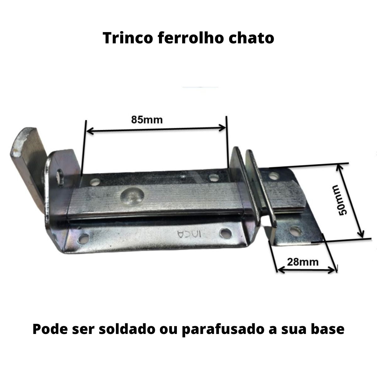 trinco fecho de aço reforçado para porta ou portão de 12cm x 5cm ...