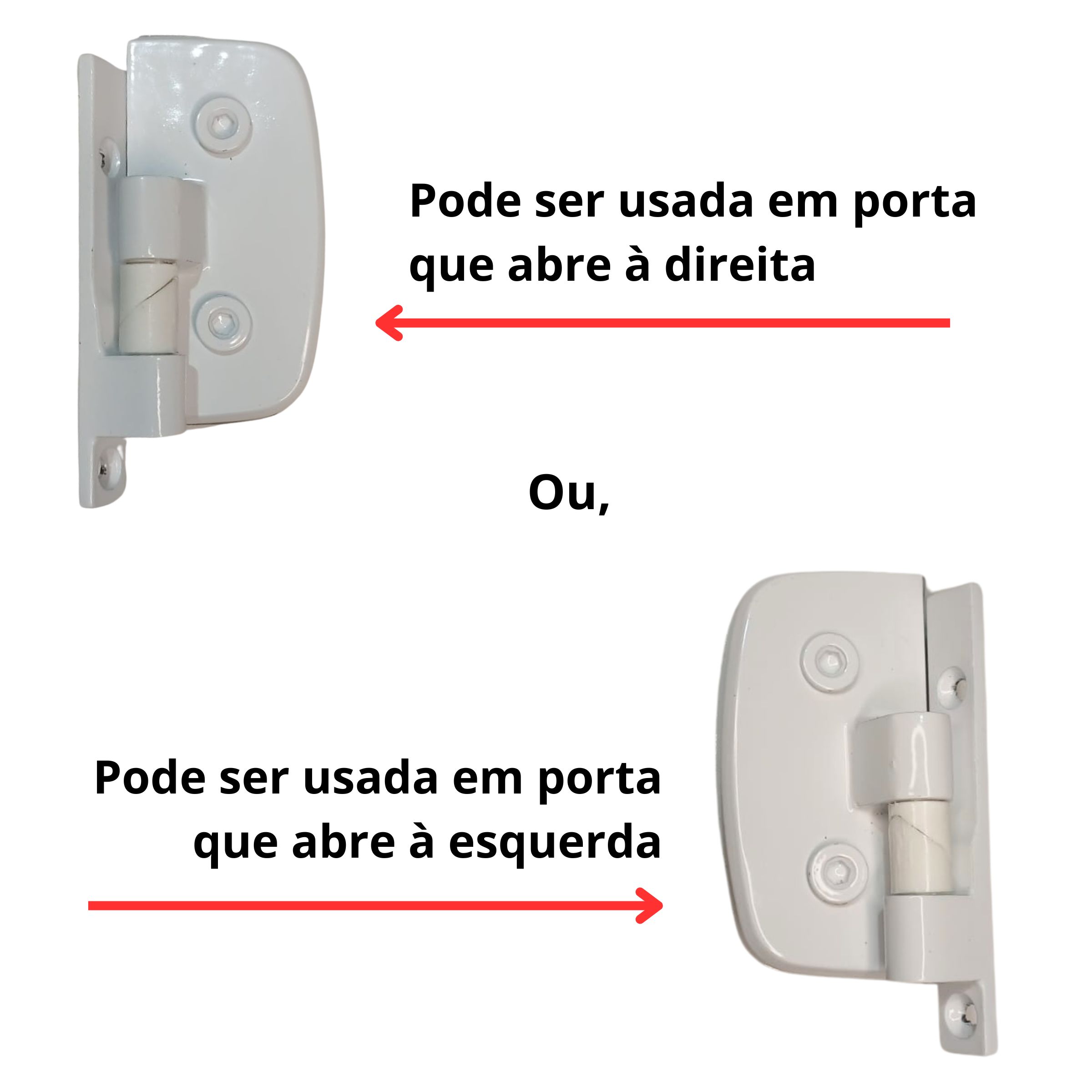 dobradica porta de box de banheiro 1114 cor branco 2 pecas - sabra ...