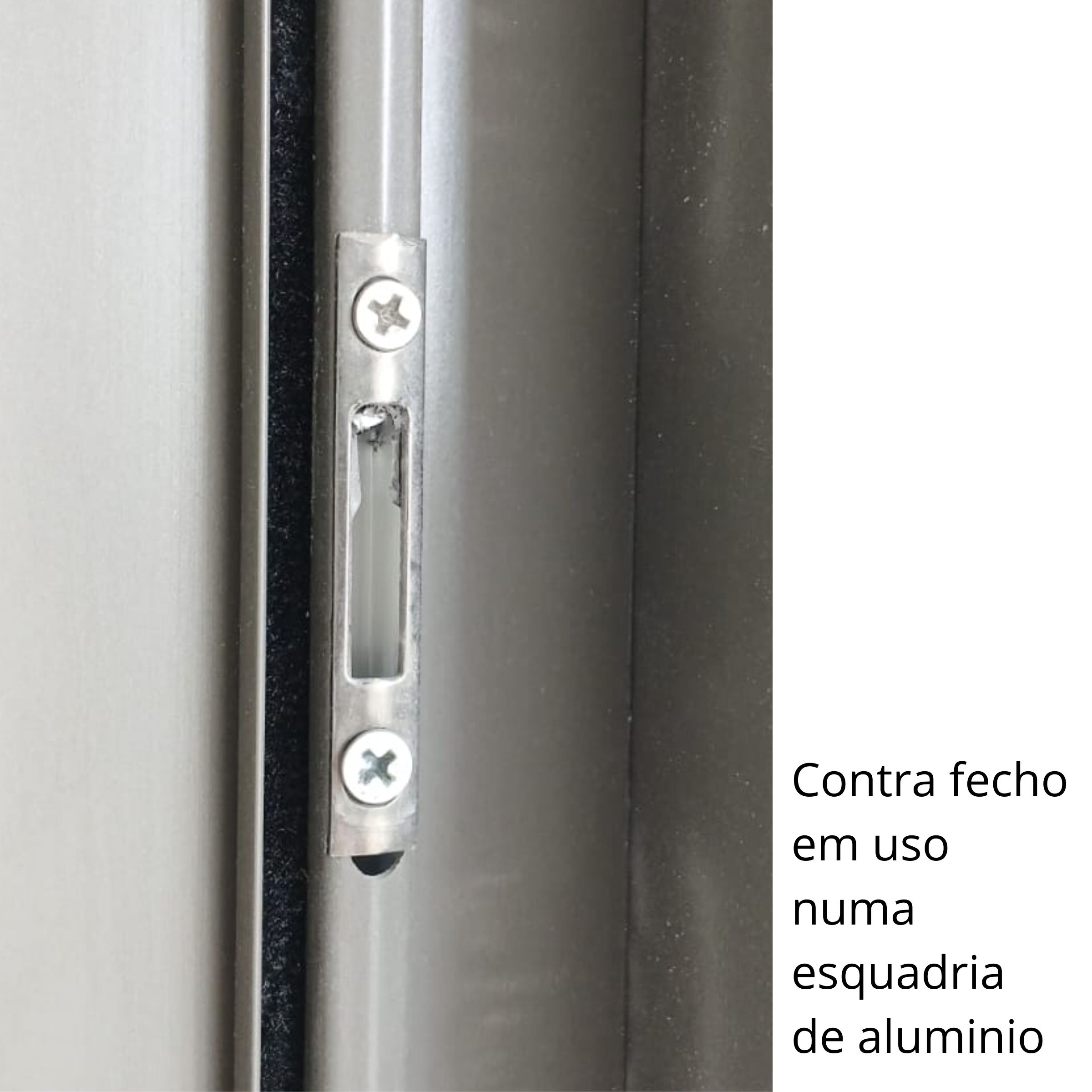 Contra fecho para porta ou janela de aluminio anti ruido - sabra ferragens