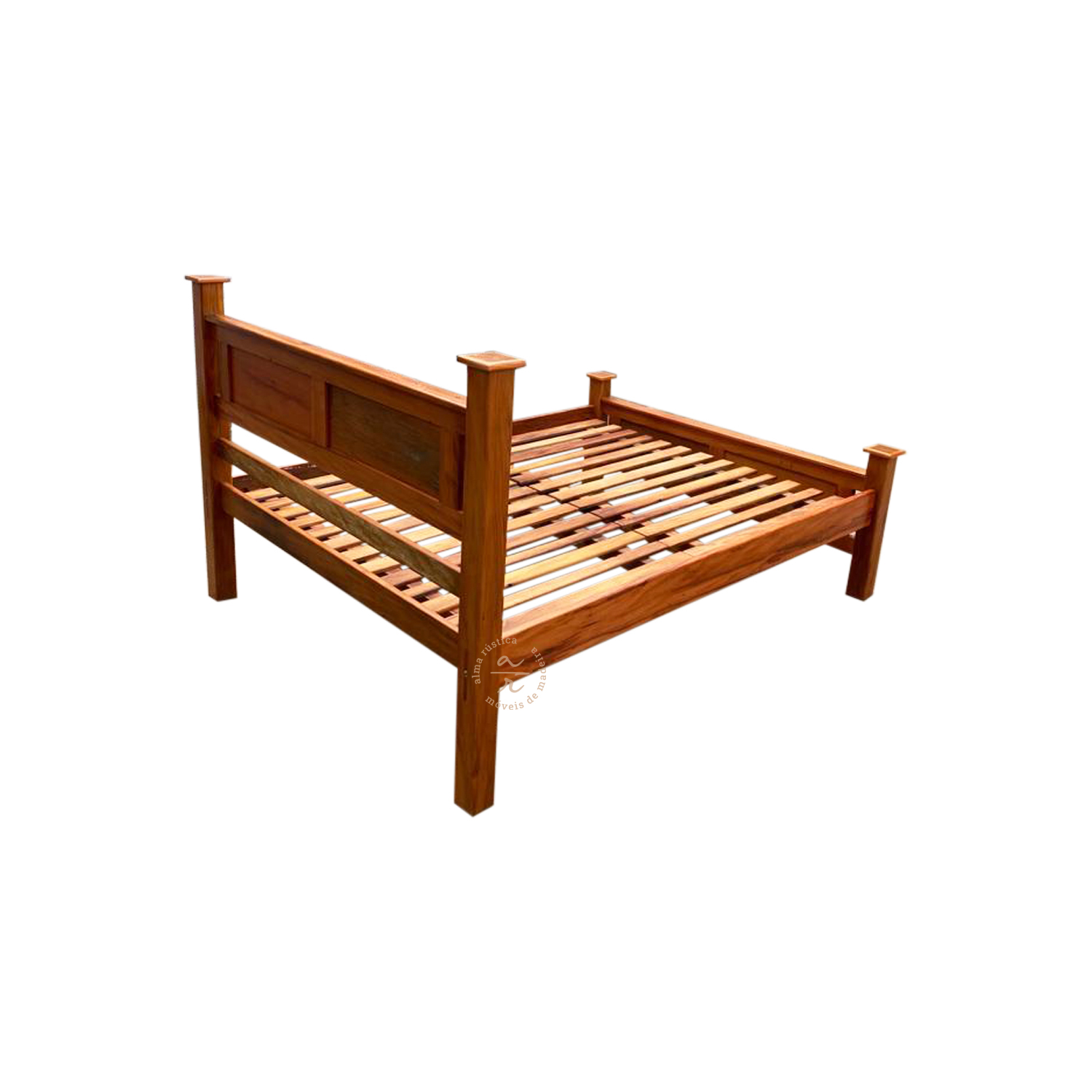 Cama Tradicional Almofadada - Loja e Fábrica de Móveis Rústicos em Lagoa Dourada MG