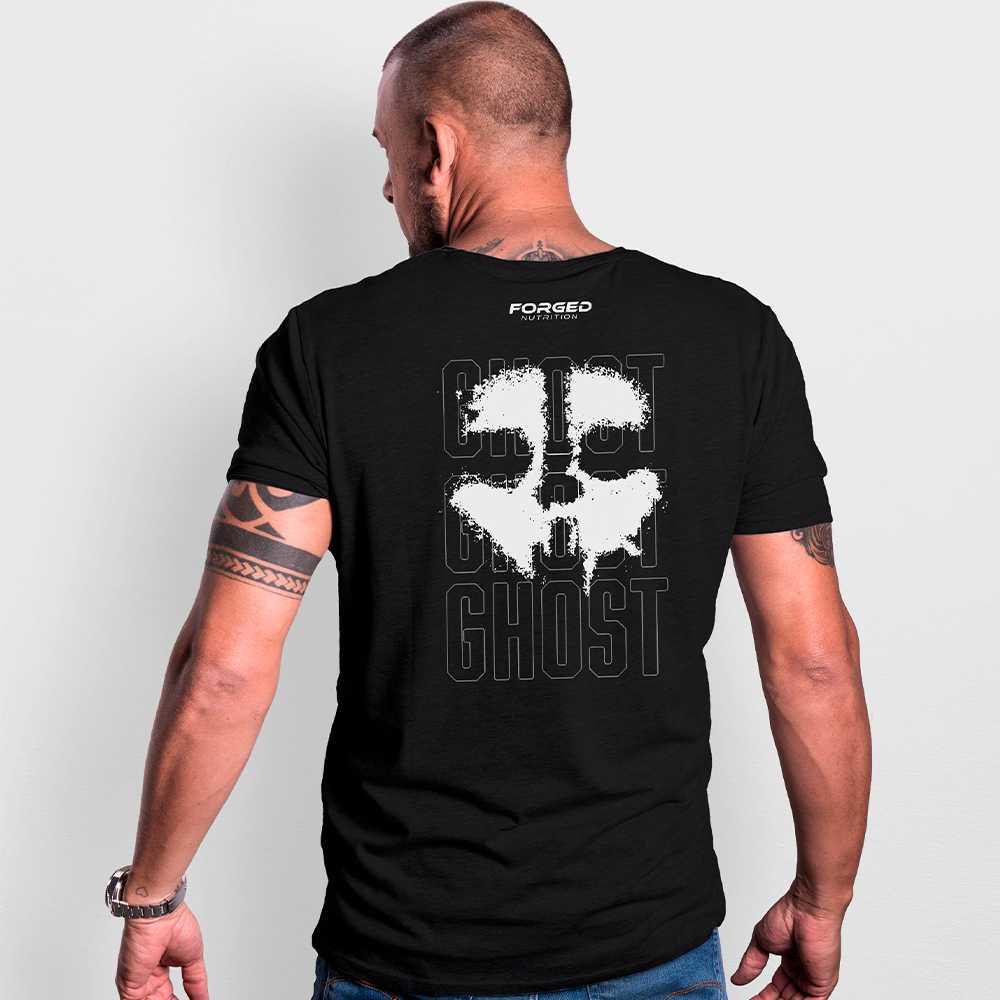 Camiseta Preta Ghost Casual 100% Algodão Forged Nutrition - Forged ...