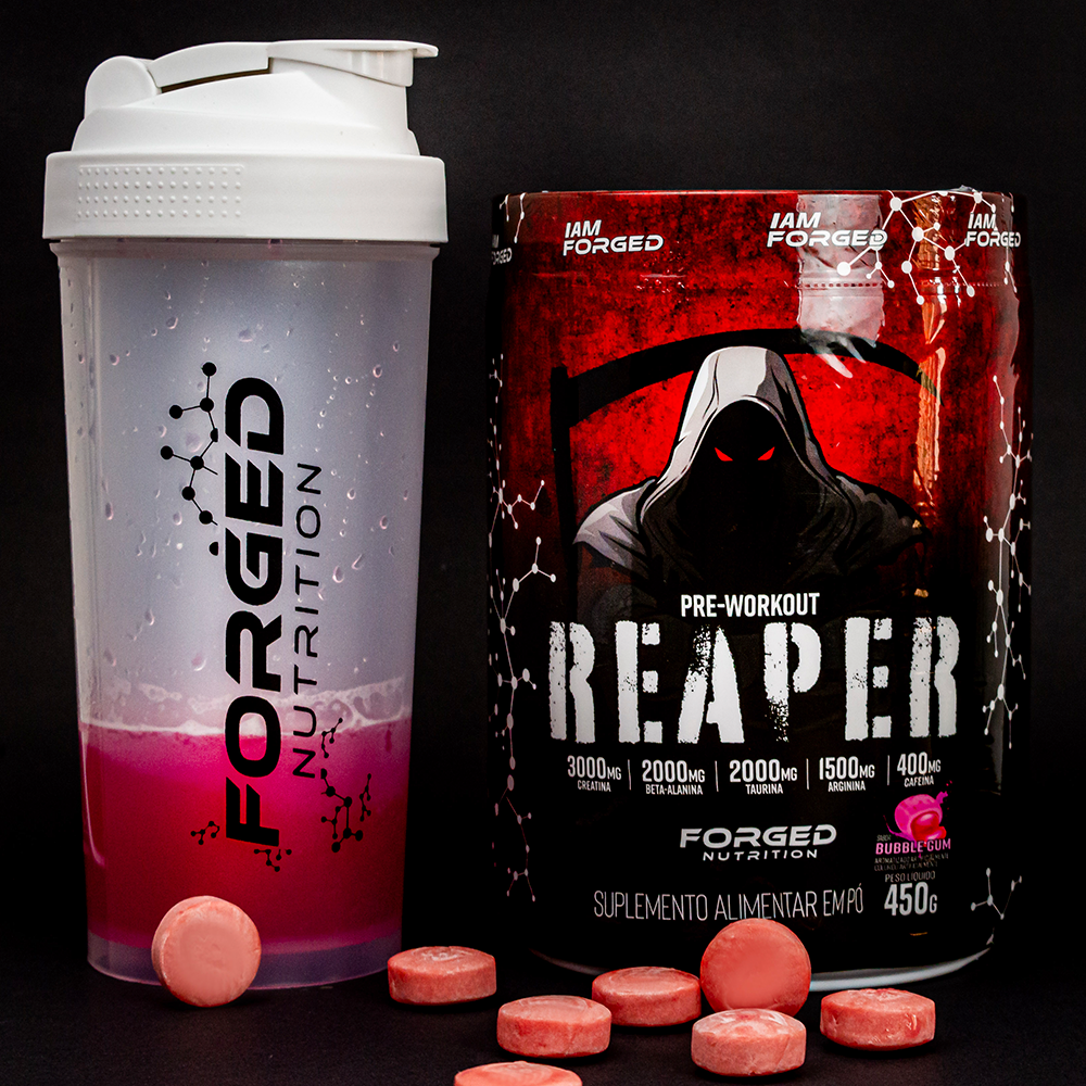Reaper Pre-Workout 450g Cafeína Beta-Alanina Taurina Arginina - Forged ...