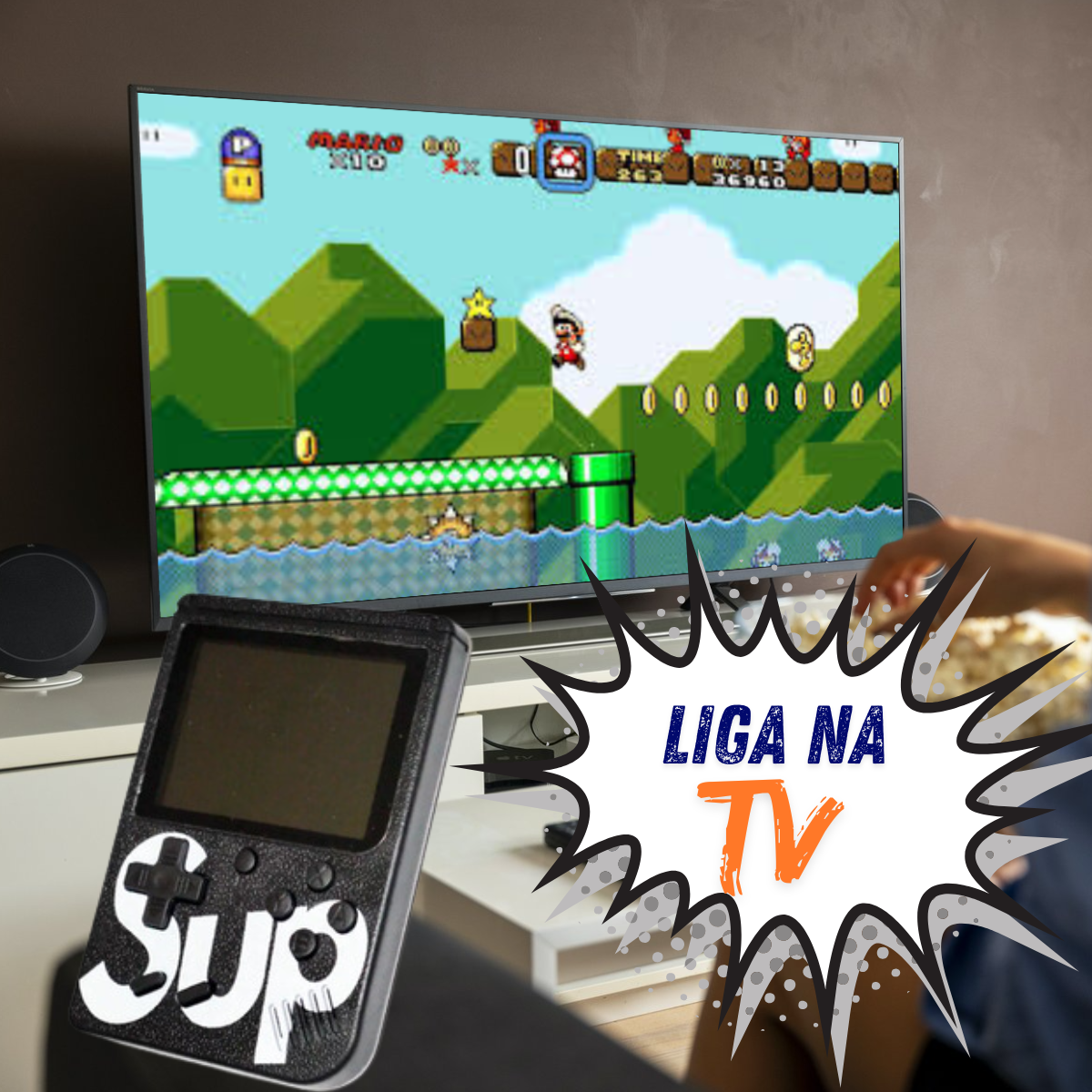 Vídeo Game Mini Retrô 400 Jogos Clássicos Liga na TV! - Kaza Stuff Shopping
