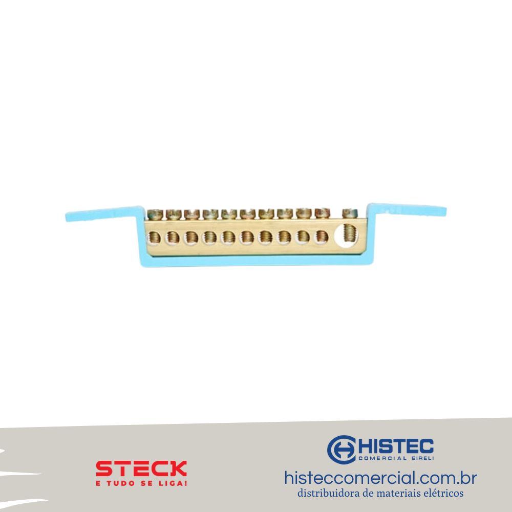 BARRAMENTO NEUTRO STECK SBN11 11 TERM. AZUL - Histec Comercial ...