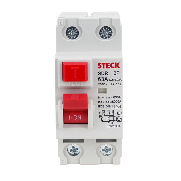 DISPOSITIVO DR STECK 2P 63A 30mA SDR-26330 - Histec Comercial Materiais ...