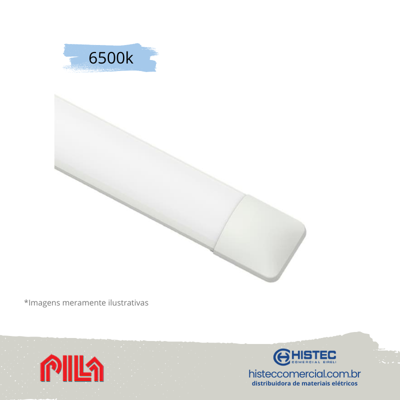 LUMINÁRIA PILA LED SLIM 11,5W 6500K CW 1100l BIVOLT BRANCA PHILIPS - Histec Comercial Materiais ...