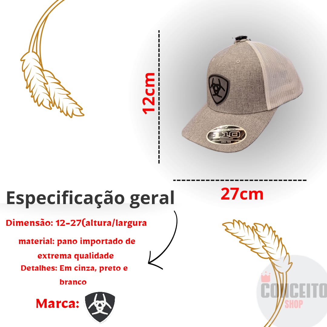 Boné Ariat Masculino - Estilo, Conforto e Durabilidade para o Seu Dia ...