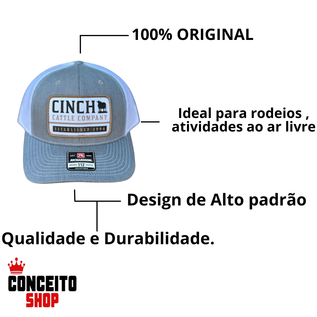 BONE CINCH IMPORTADO MCC0800008 CINZA TELA BRANCA - Conceito Shop Online