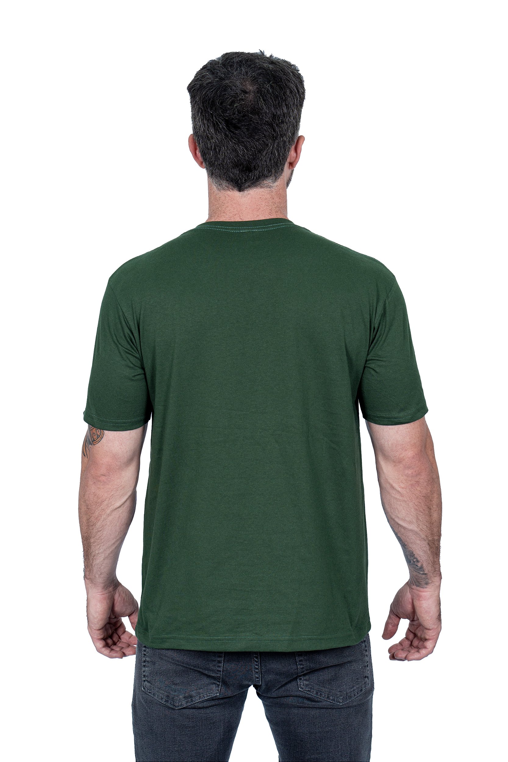 Camiseta Básica Unissex Verde Musgo 100% Algodão - Camisetas El Elyon ...