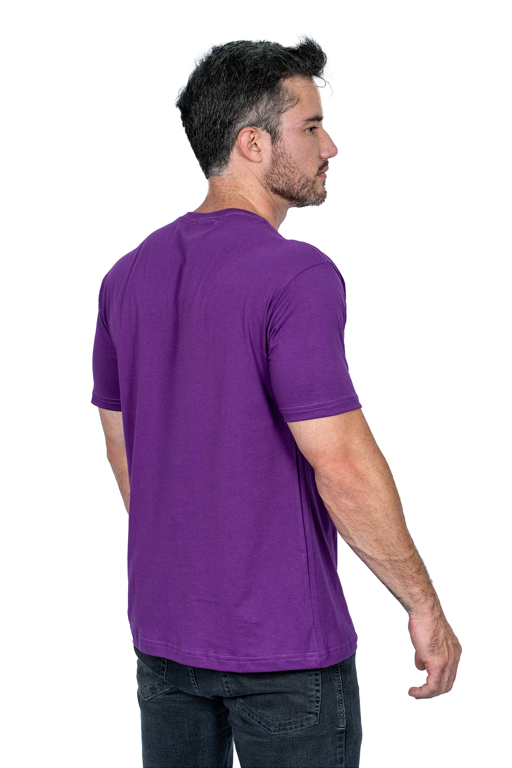 Camiseta Básica Roxa Unissex Lisa 100% Algodão El Elyon - Camisetas El ...