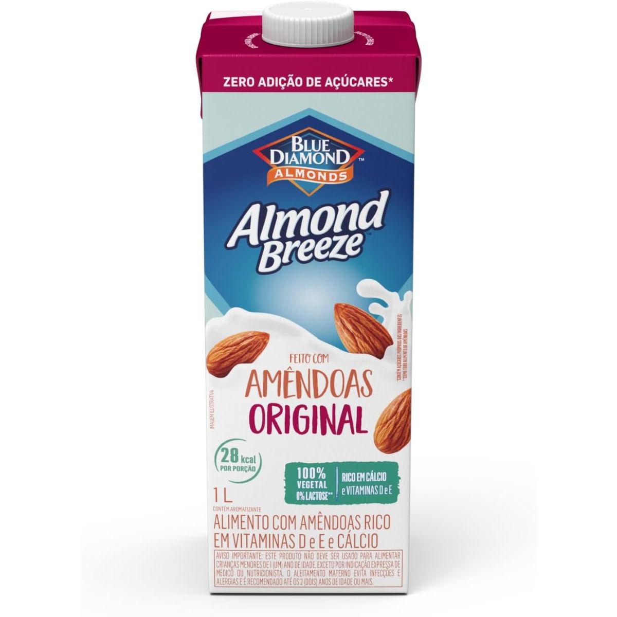 Alimento Vegano Almond Breeze Zero Açúcar | Brava Distribuidora - Brava ...