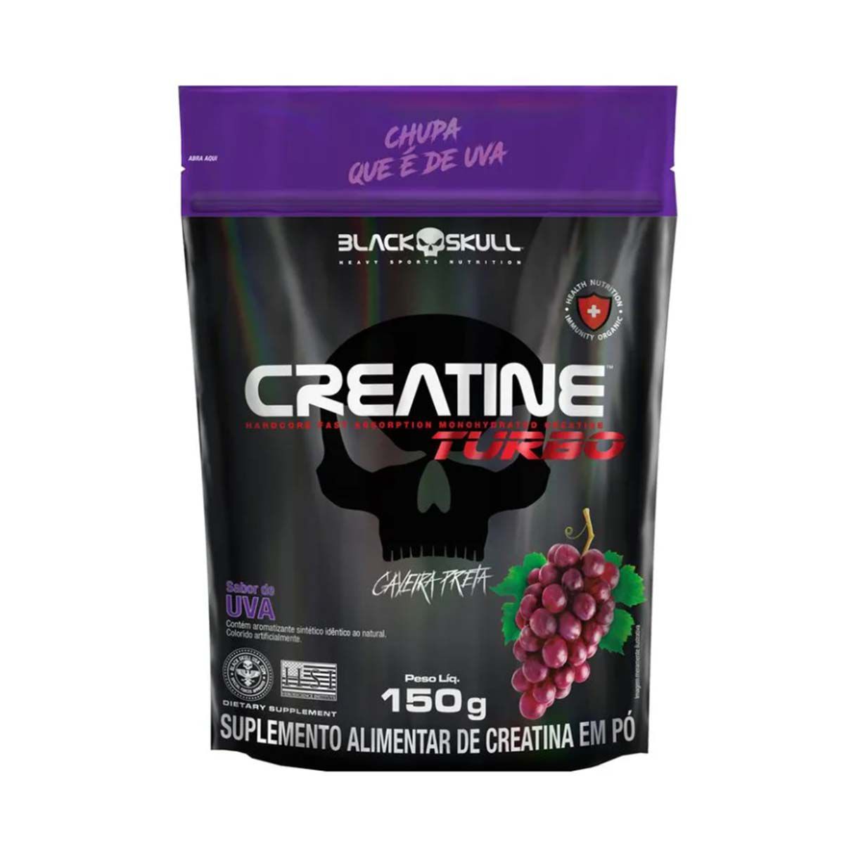 Creatine Turbo Refil 150 gr Creatina Black Skull - Dix ProFit Suplementos