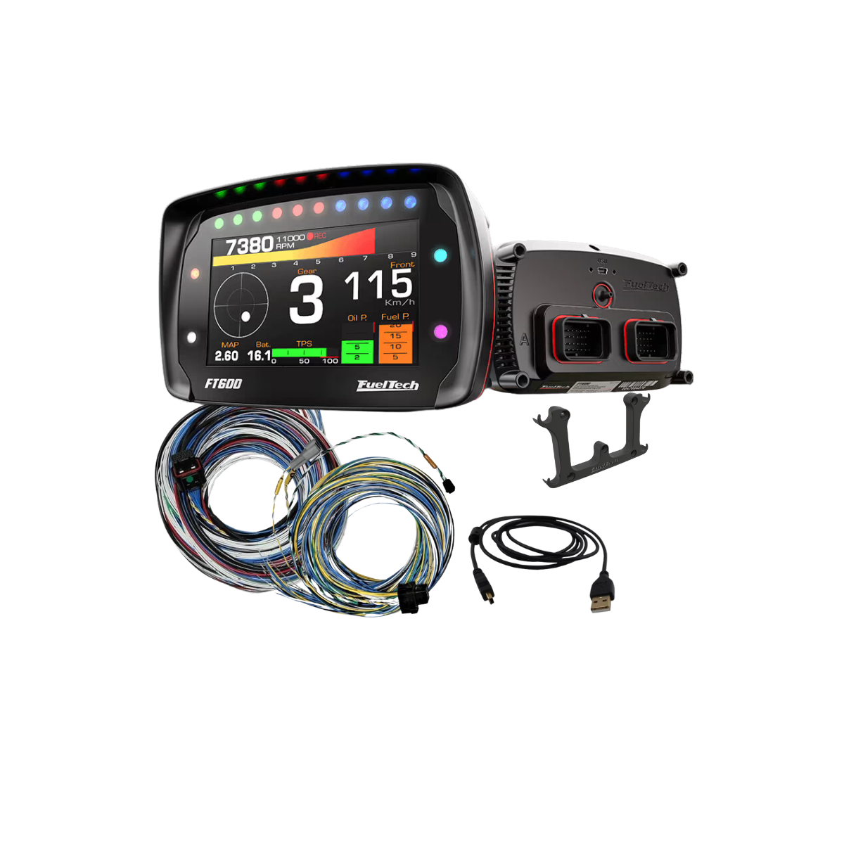 MODULO FT600 SFI COMPLETA COM CHICOTE - FUELTECH - BlackLine Perfomance