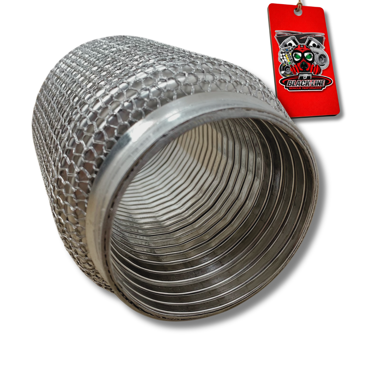 MALHA DE ESCAPE FLEXIVEL 3 POLEGADAS INOX - IMP - BlackLine Perfomance