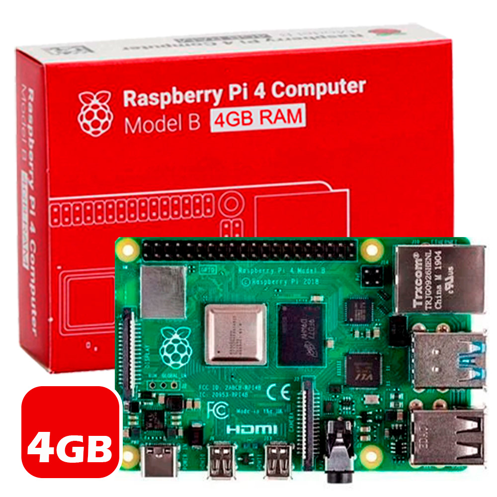 Raspberry Pi 4 4GB Anatel - Orix Tecnologia
