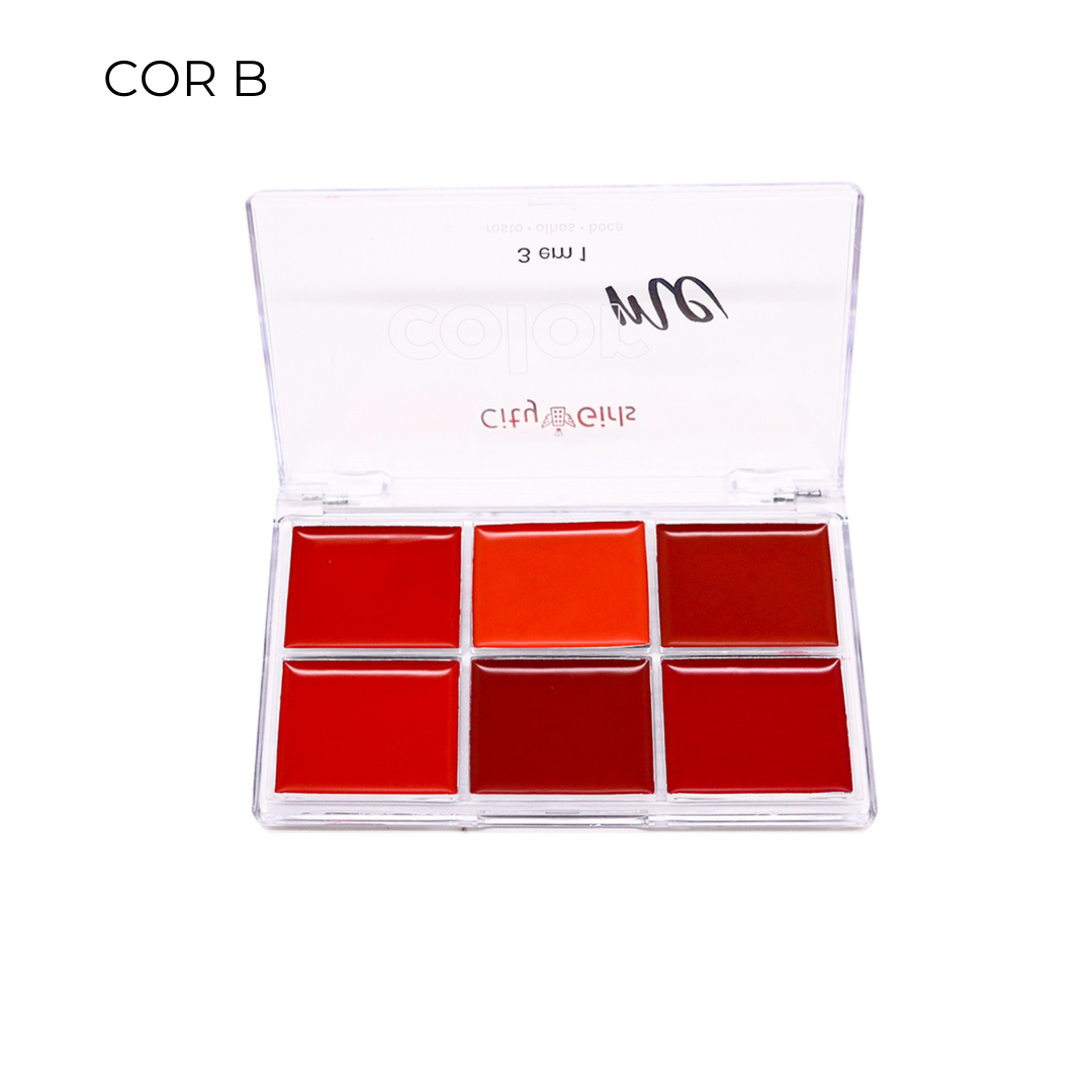 Paleta Multifuncional Color Me 3 em 1 City Girls Maquiagem Completa ...