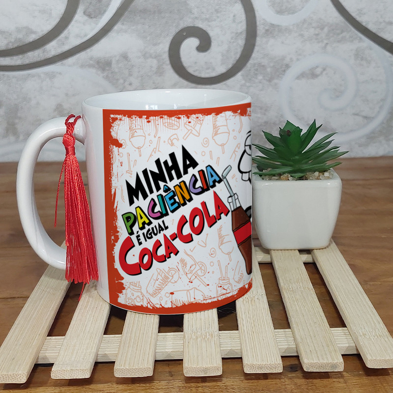 Caneca Minha paciência é igual a coca cola - Creative: Sua Loja de ...