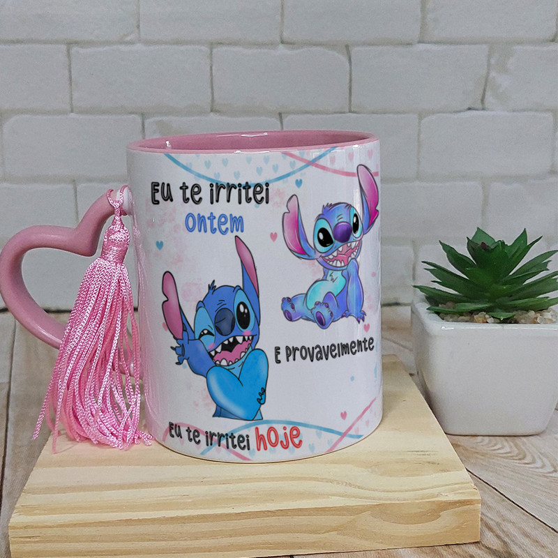 Caneca Stitch e Angel- vou te irritar pra sempre -amigas - Creative ...