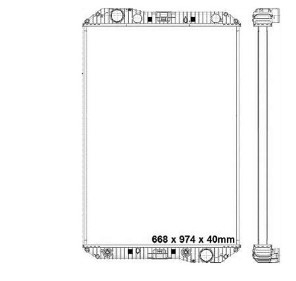 RADIADOR DE AGUA MERCEDES-BENZ MOTOR OM-457 RMMEV820001 MAGNETI MARELLI ...