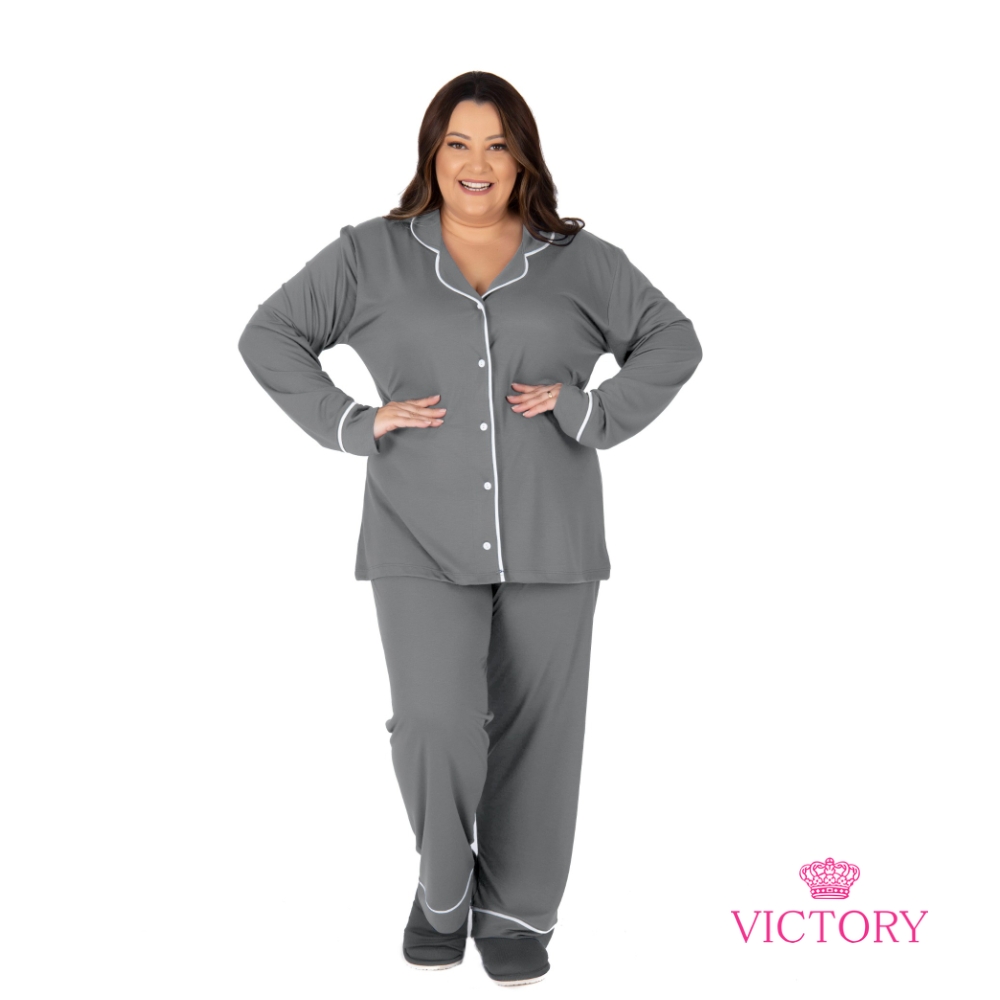 Pijama Plus Size Victory | Conforto e Estilo para o Inverno - Shopintimo