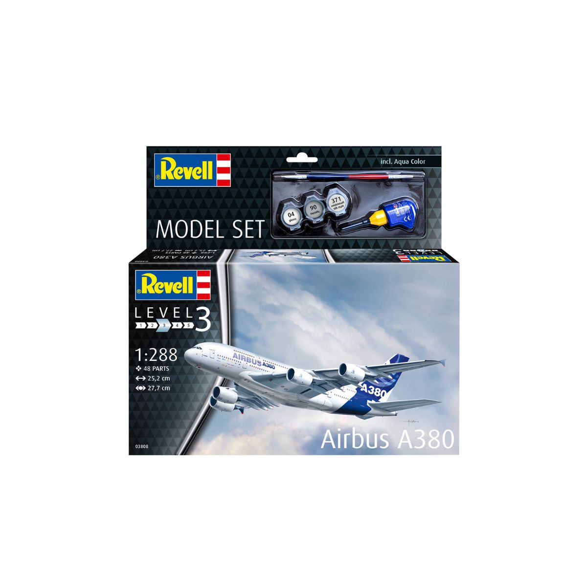 Kit P/ Montar Airbus A380 Model Set Revell 63808 - CL Modedlsmo