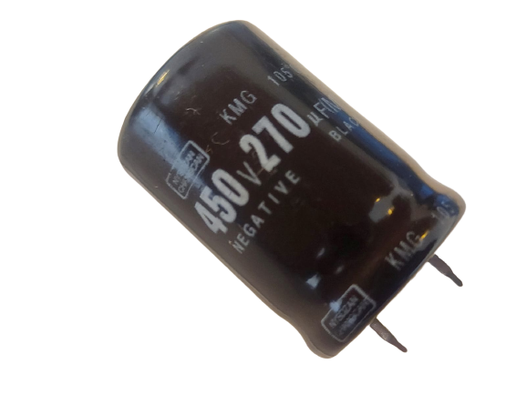 Capacitor Eletrolítico 270UF/450V 25X35mm 105°C Snap-In Nichicon ...