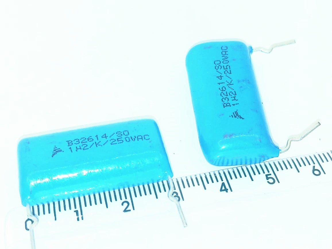 Capacitor Poliéster MKP 1,2UF/250VAC 10% P:27,5MM B32614S5125K10 EPCOS ...