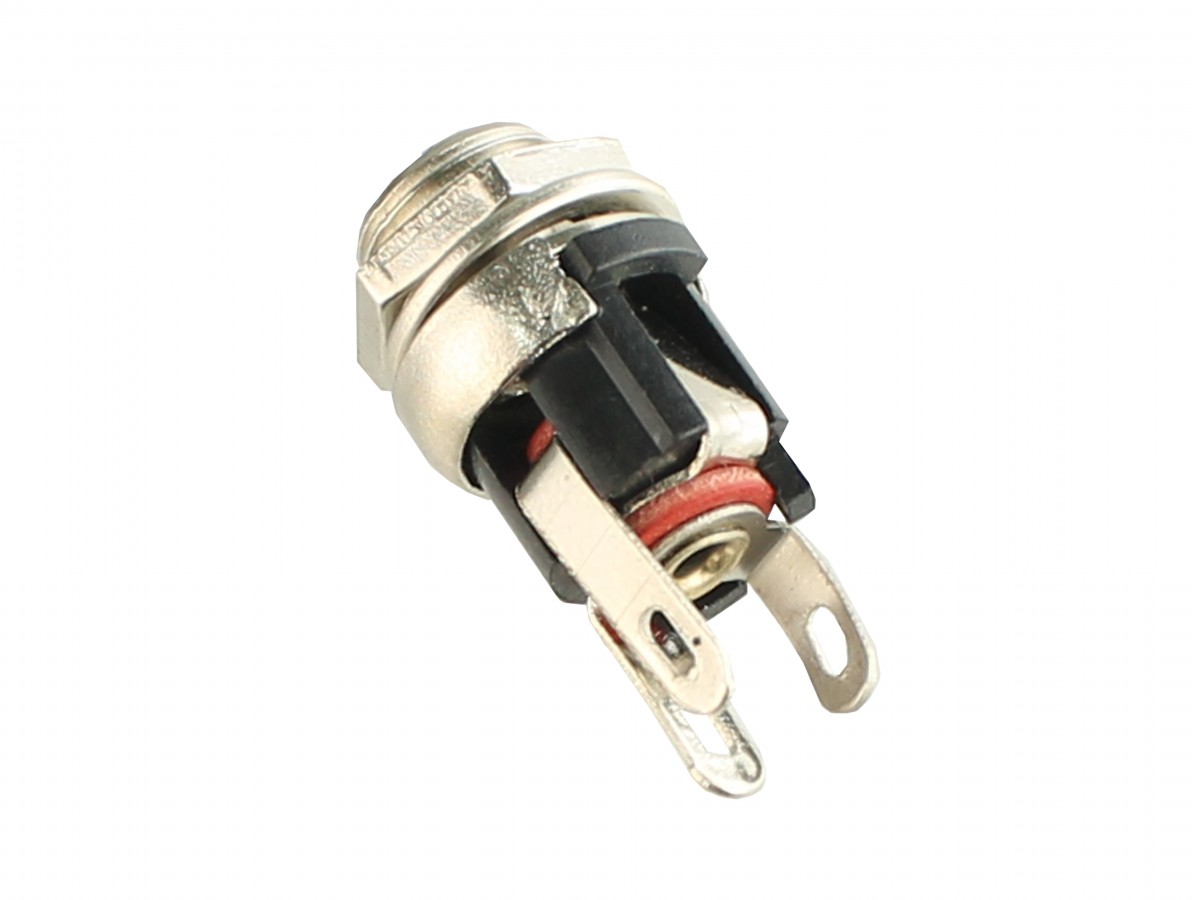 Conector JACK J4 COM ROSCA 2,1X5,5MM CHASSIS PARA Plug P4 - Power ...