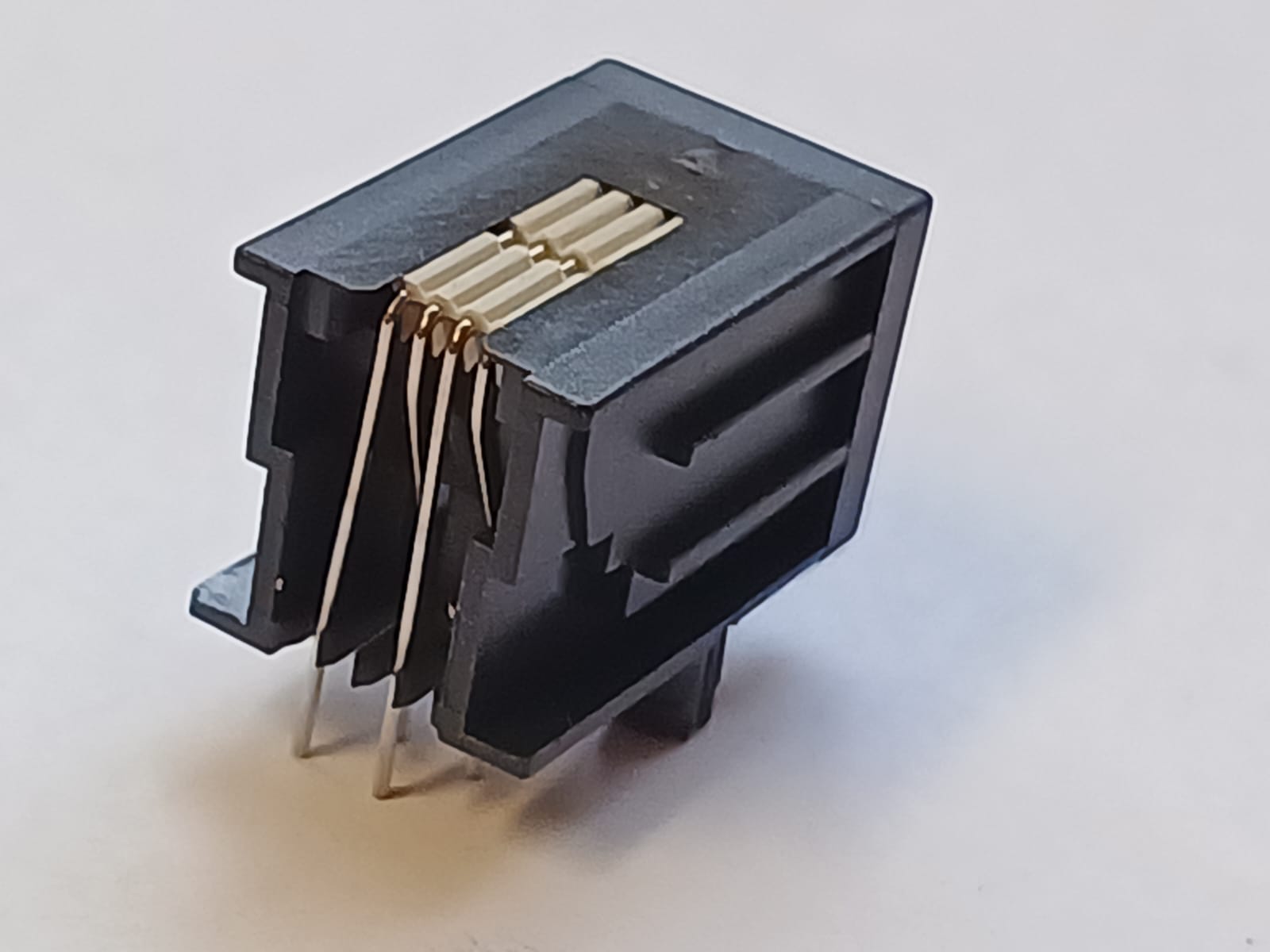 Conector Modular RJ22 1 Porta 4 Posições 4/4 215875-1 CAT-3 Te Connect ...