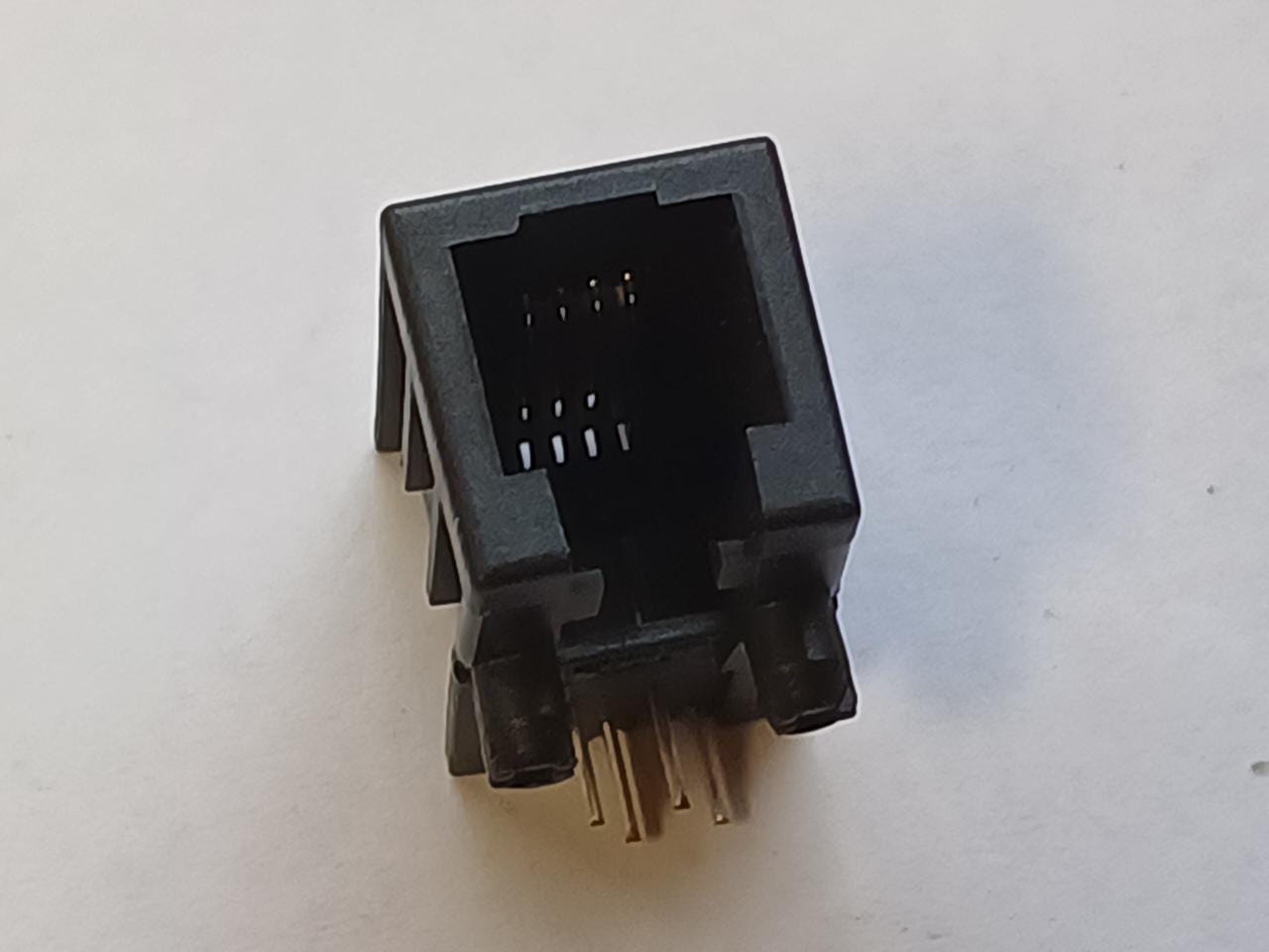 Conector Modular RJ22 1 Porta 4 Posições 4/4 215875-1 CAT-3 Te Connect ...