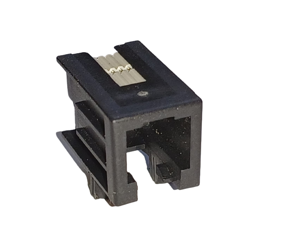Conector Modular RJ22 1 Porta 4 Posições 4/4 215875-1 CAT-3 Te Connect ...