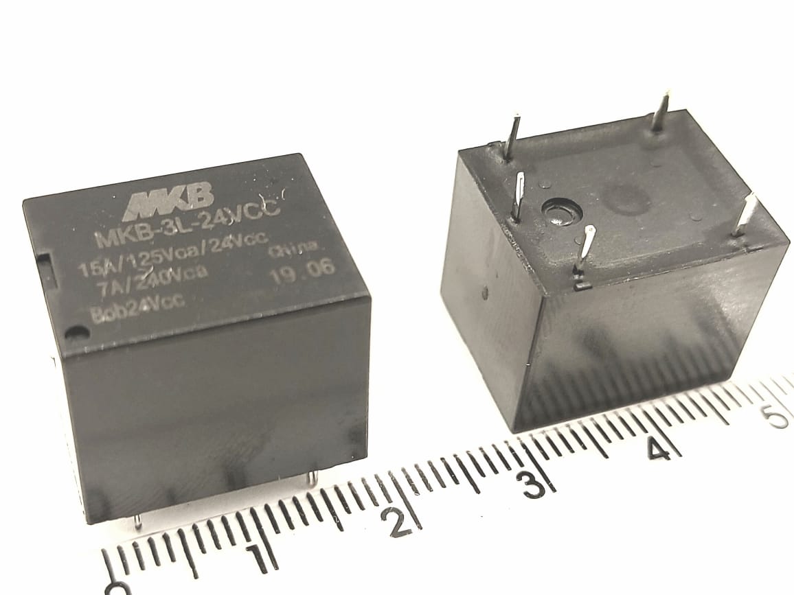 Rele 24V 5 PINOS MKB-3L-24VDC - Power Circuit - Componentes Eletrônicos