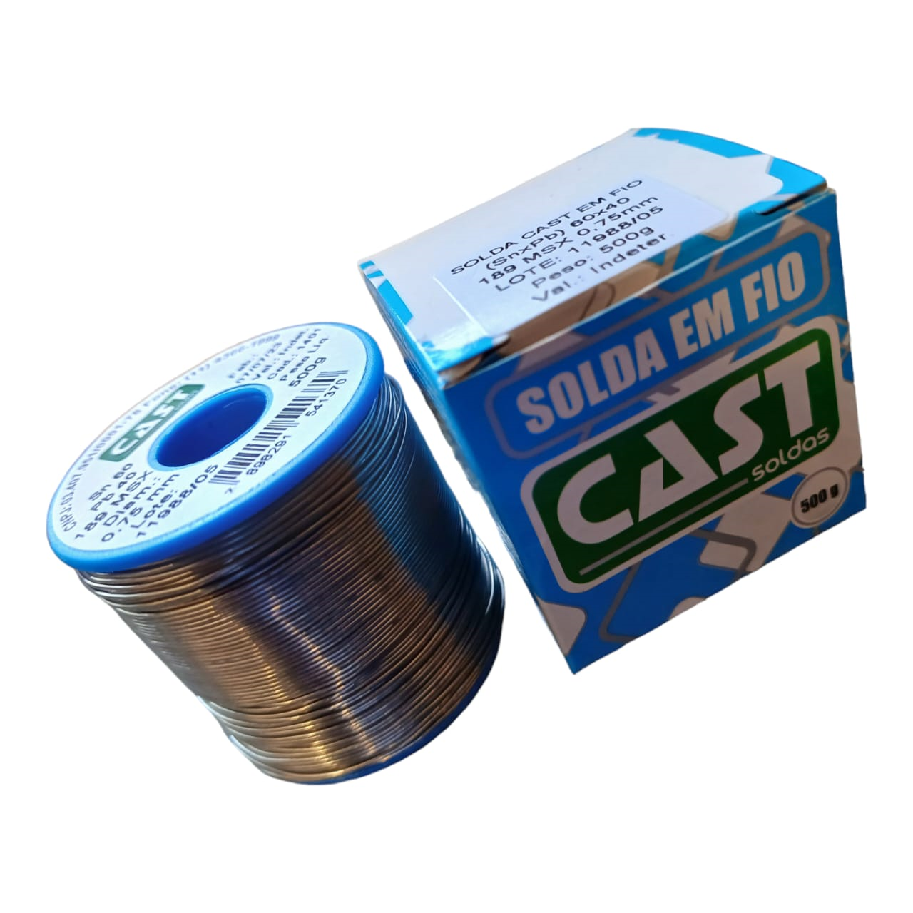 Rolo de Solda 0,75mm 189MSX0,75mm Liga 60X40 500g Cast - Power Circuit ...