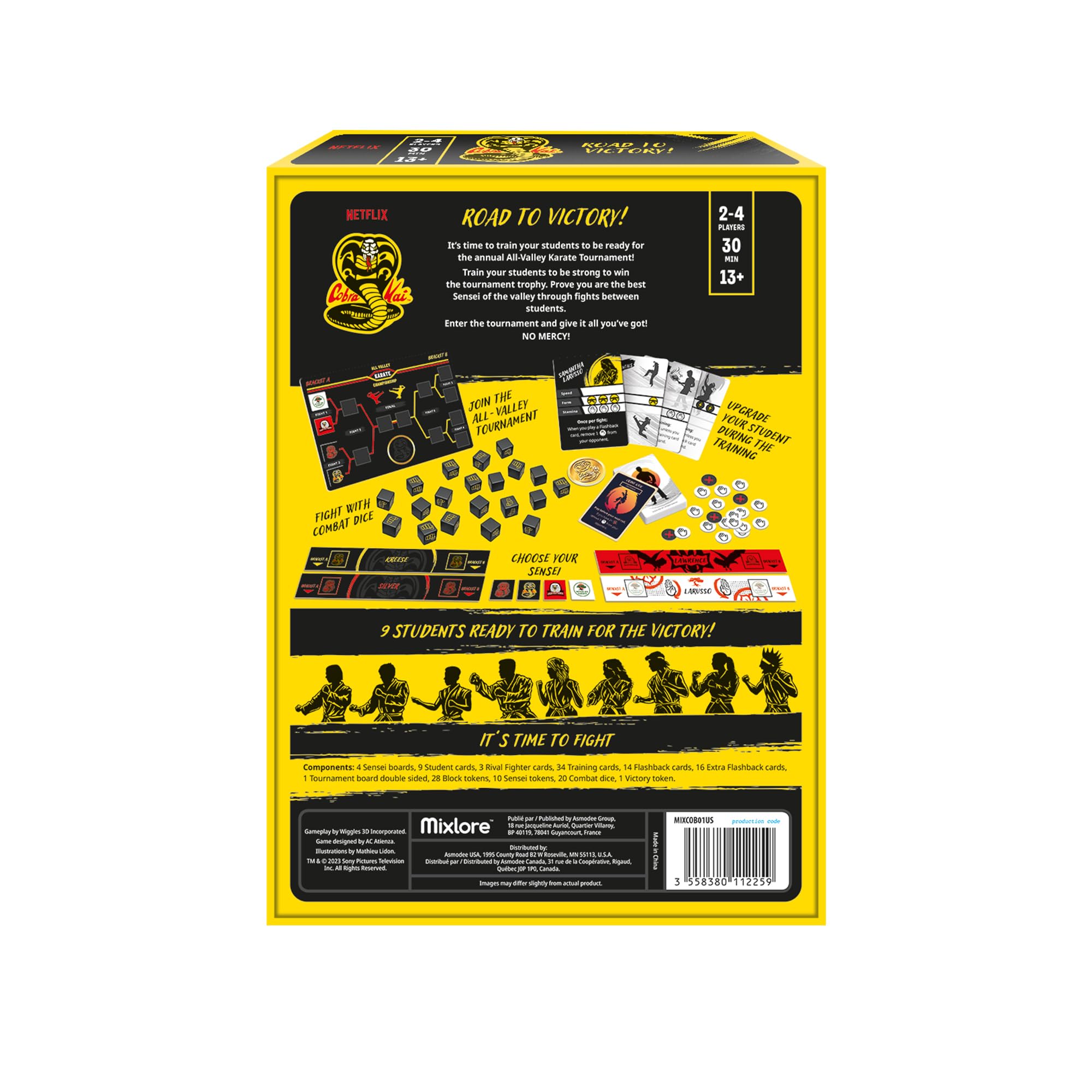 Cobra Kai/Board Game/Mixlore/Netflix/2 a 4 jogadores/Acima de 13 anos ...